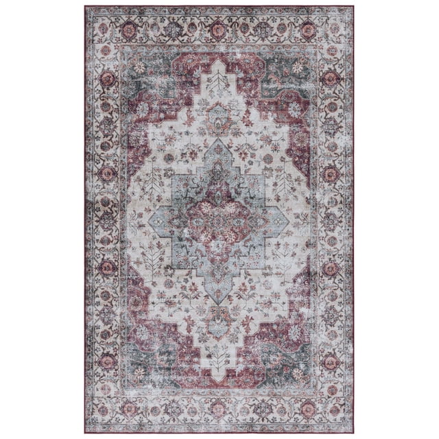 SAFAVIEH Tucson Nazca Traditional Machine Washable Area Rug, Beige ...