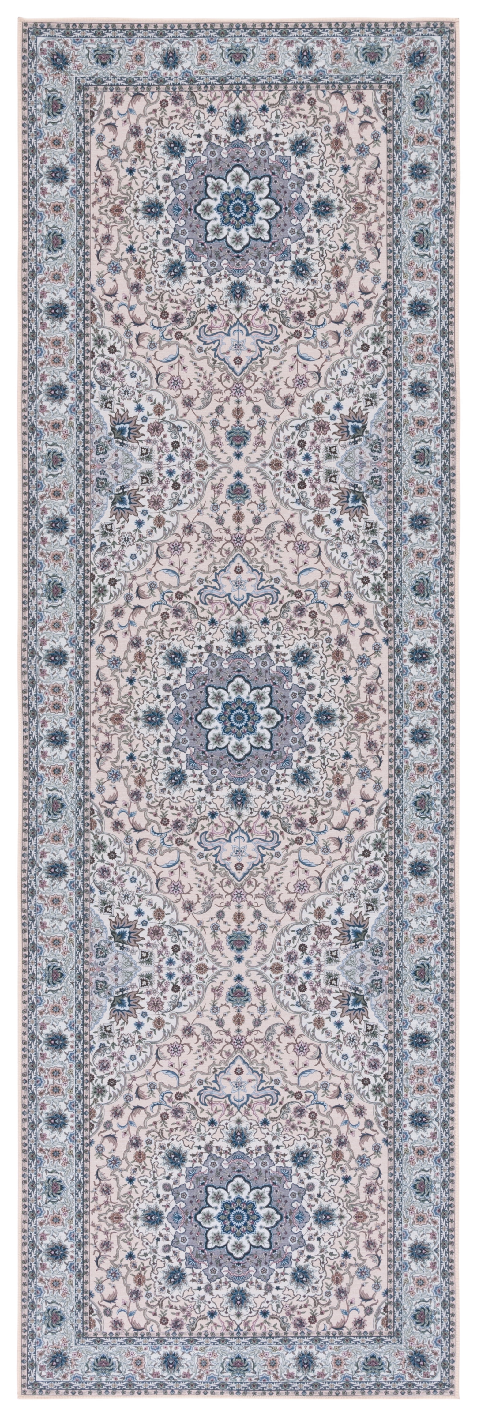SAFAVIEH Tucson Stuart Oriental Machine Washable Runner Rug, Beige ...