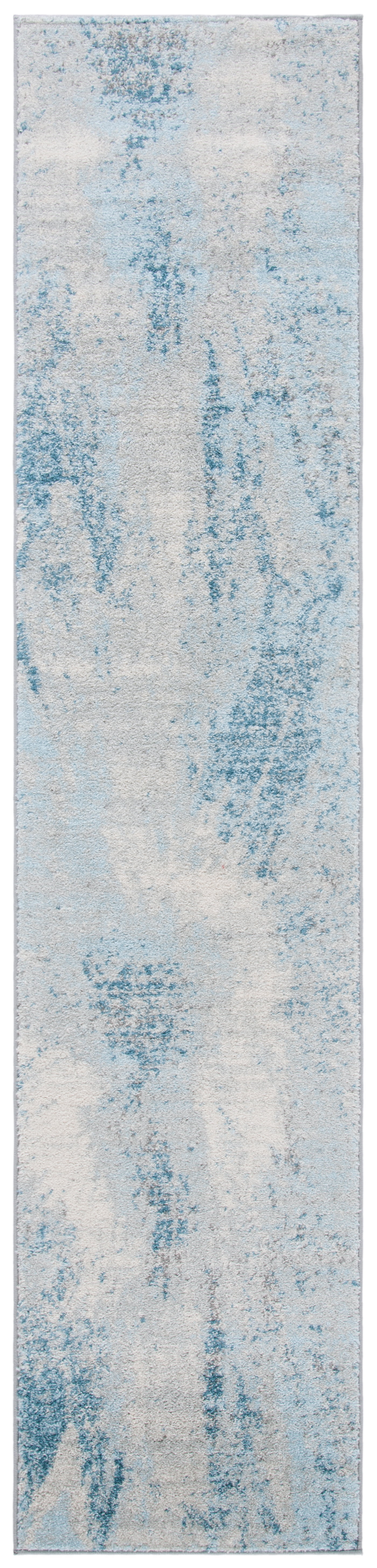 SAFAVIEH Tulum Aleah Abstract Runner, 2' x 11', Grey/Blue - Walmart.com