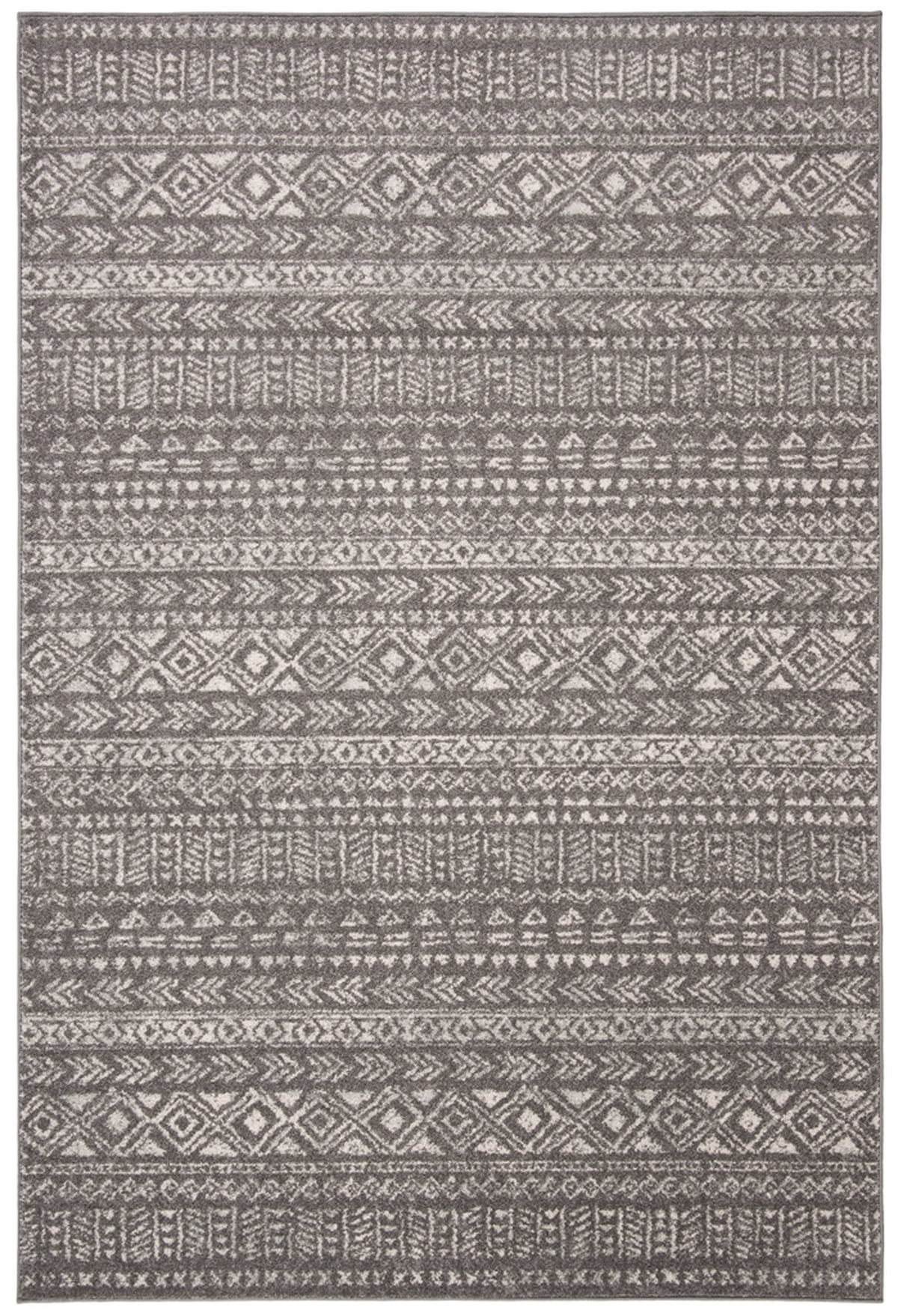 SAFAVIEH Tulum Britton Moroccan Geometric Area Rug, 6' x 9', Dark Grey ...