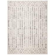 SAFAVIEH Natura Eanna Geometric Wool Area Rug, Ivory/Light Grey, 9' x ...