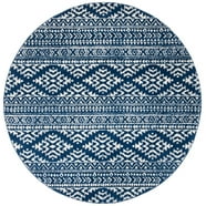 SAFAVIEH Tulum Ronald Distressed Area Rug, 11' x 11' Square, Ivory/Grey ...