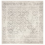 SAFAVIEH Tulum Glen Moroccan Geometric Area Rug, 9' x 9' Round, Ivory ...