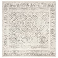 SAFAVIEH Tulum Ronald Distressed Area Rug, 11' x 11' Square, Ivory/Grey ...