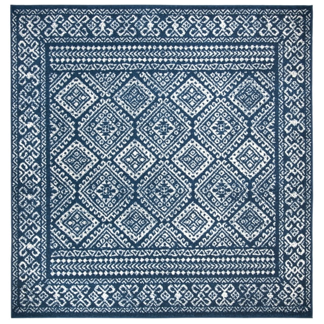SAFAVIEH Tulum Ophelia Bordered Geometric Area Rug, 3' x 3' Square ...