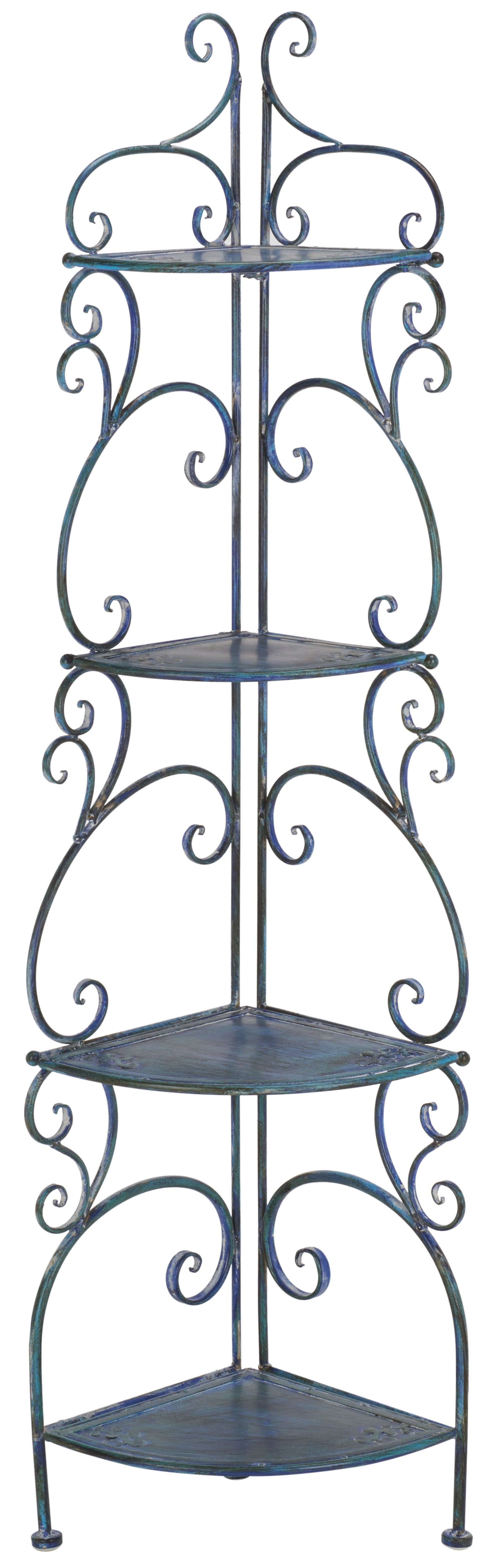 Free Shipping! Safavieh Turuca Outdoor Patio 4 Tier Corner Shelf Mossy ...