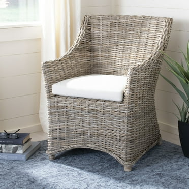 Safavieh Hinaku Indoor Living Room Woven Rattan Arm Chair - Walmart.com