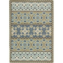 Nourison Easy Care Indoor/Outdoor Coral/Orange 5' x 7' Area Rug, (5x7 ...