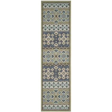 SAFAVIEH Veranda Axum Geometric Indoor/Outdoor Area Rug, 6'7" x 6'7 ...