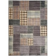 SAFAVIEH Vintage Sheeva Geometric Area Rug, Charcoal/Multi, 9' x 12 ...