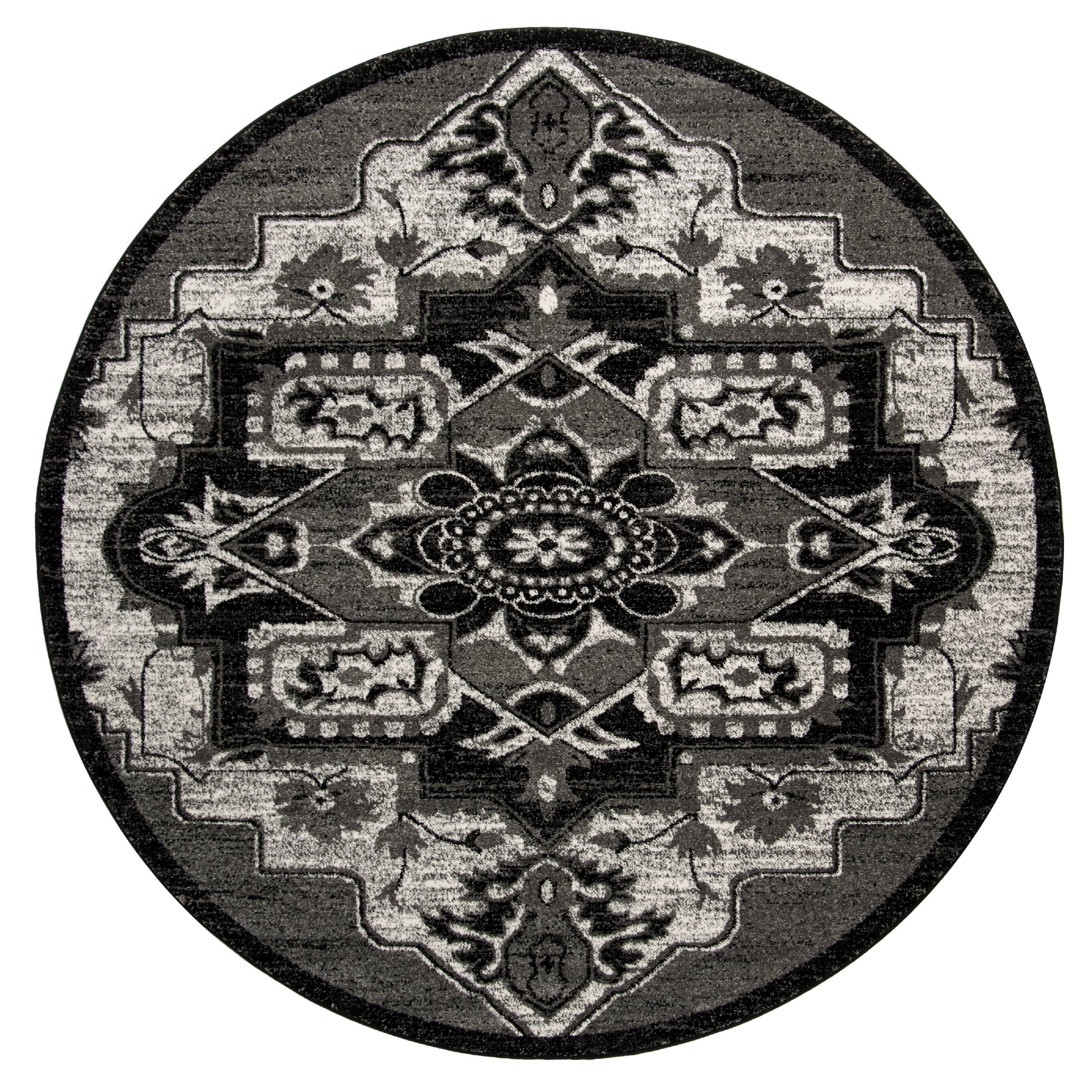 SAFAVIEH Vintage Hamadan Gladwin Floral Area Rug, Light Grey/Grey, 6'7 ...