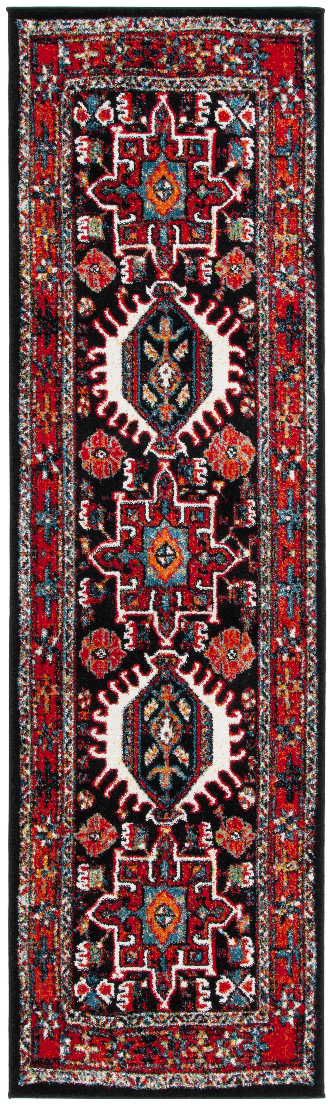 SAFAVIEH Vintage Hamadan Pemala Oriental Runner Rug, Red/Black, 2'3" x 8' - Walmart.com