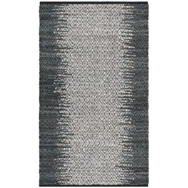 SAFAVIEH Vintage Leather Aaron Stripe Fringed Runner Rug, Beige/Multi ...