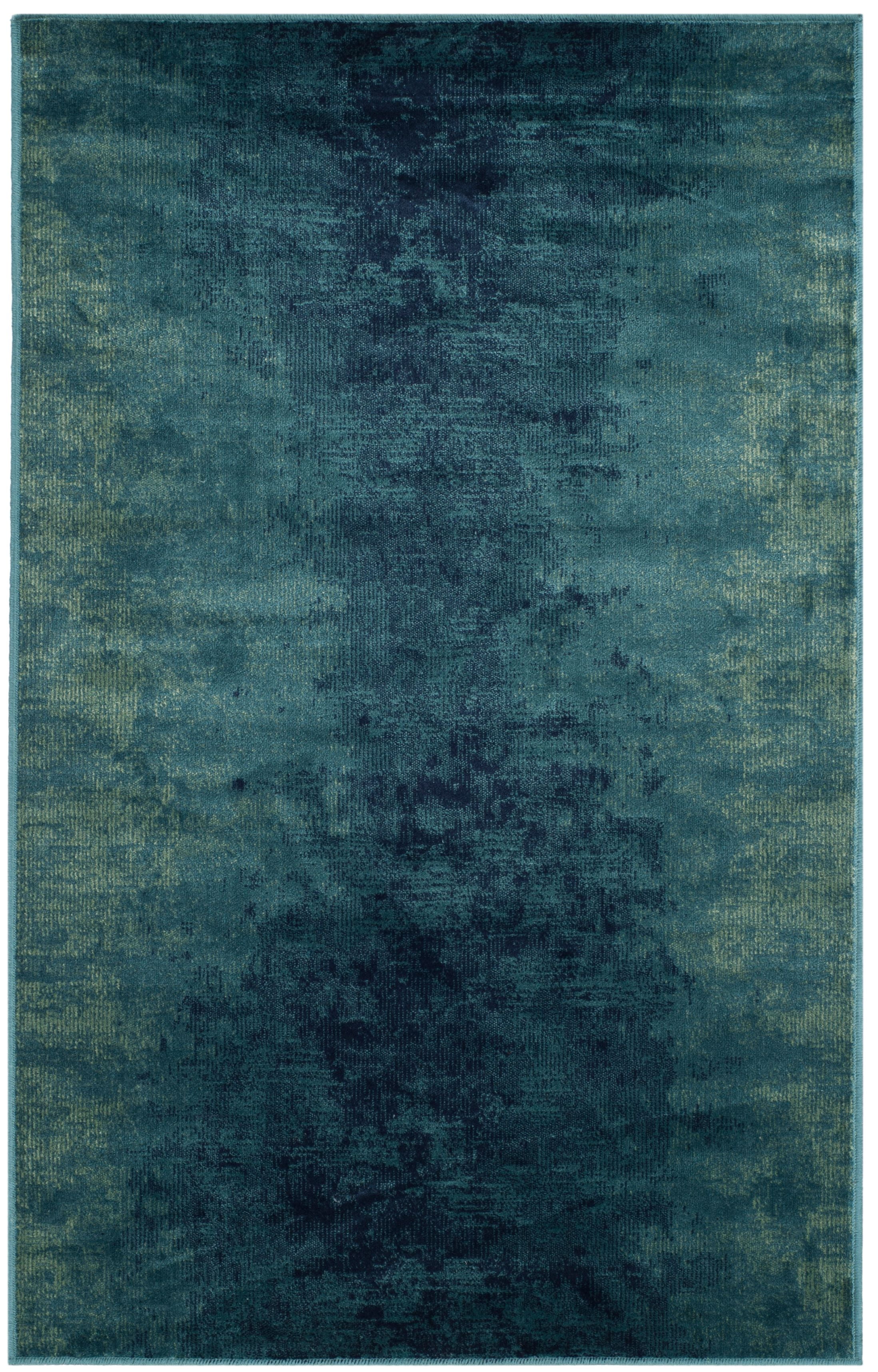 SAFAVIEH Vintage Olgica Distressed Abstract Area Rug, Turquoise/Multi ...