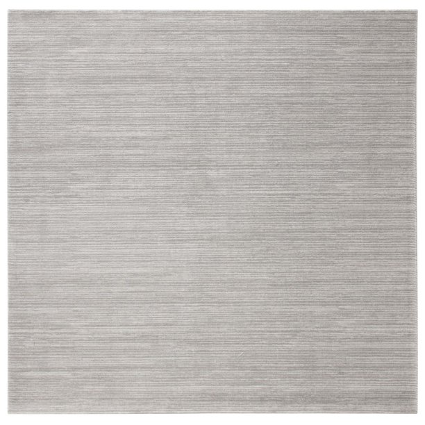 SAFAVIEH Vision Adrasteia Overdyed Solid Area Rug, Silver, 4' x 4 ...