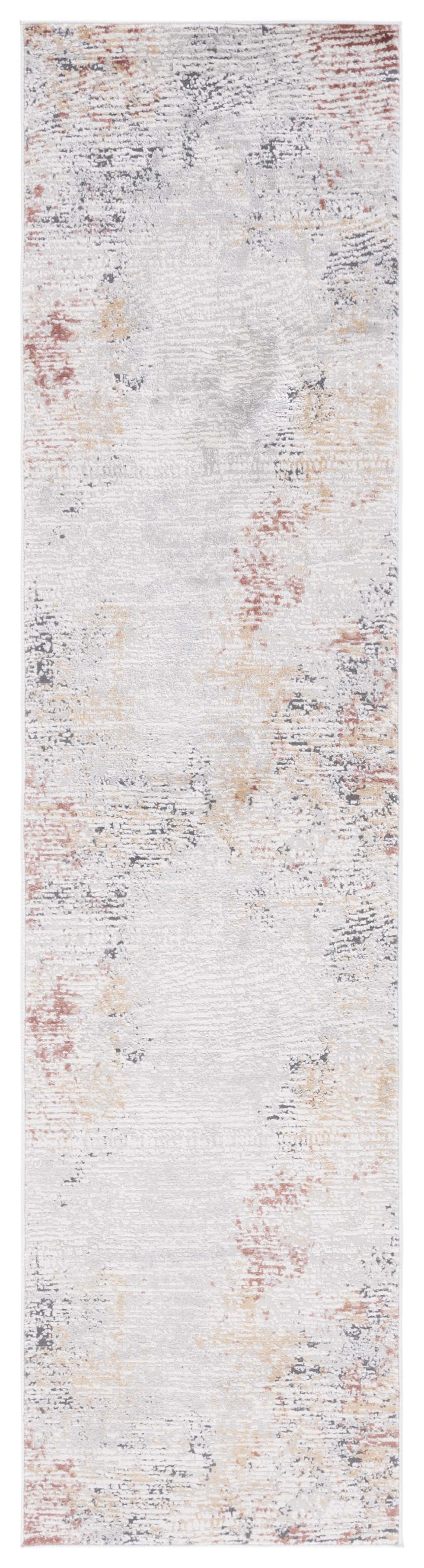 SAFAVIEH Vogue Jancis Abstract Runner Rug, Beige/Blue Rust, 2' x 8 ...