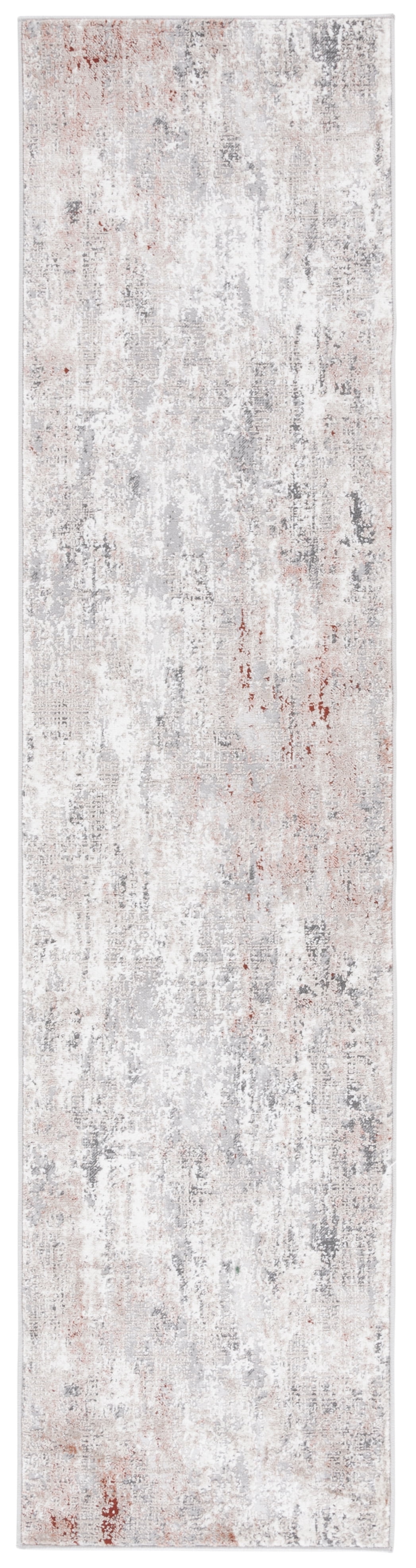 SAFAVIEH Vogue Serafim Abstract Runner Rug, Rust/Grey, 2' x 8 ...