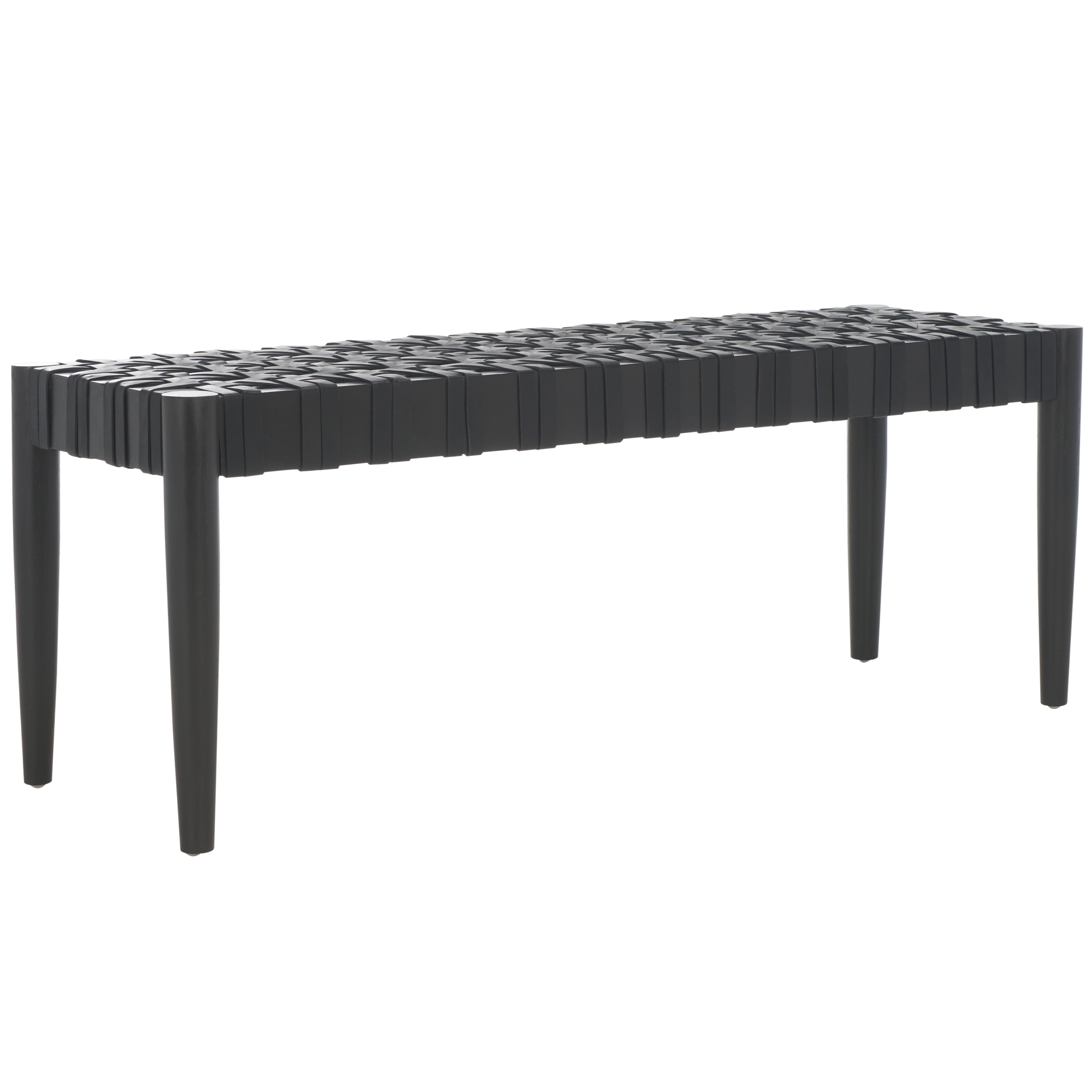 Safavieh Walda Leather Woven Bench