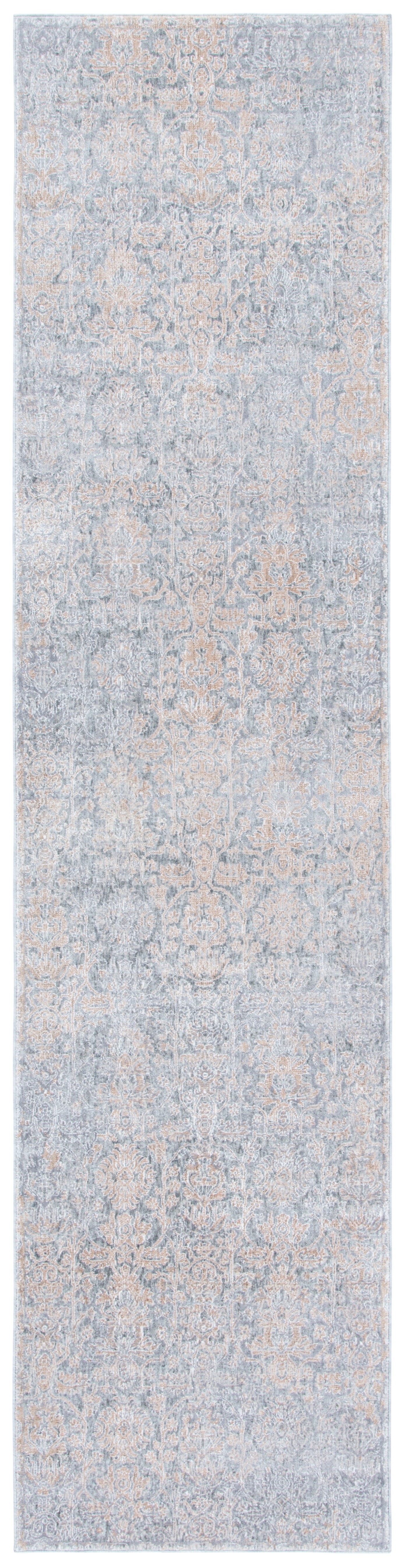 SAFAVIEH Webster Dominic Distressed Runner Rug, Grey/Beige, 2'6" x 10 ...