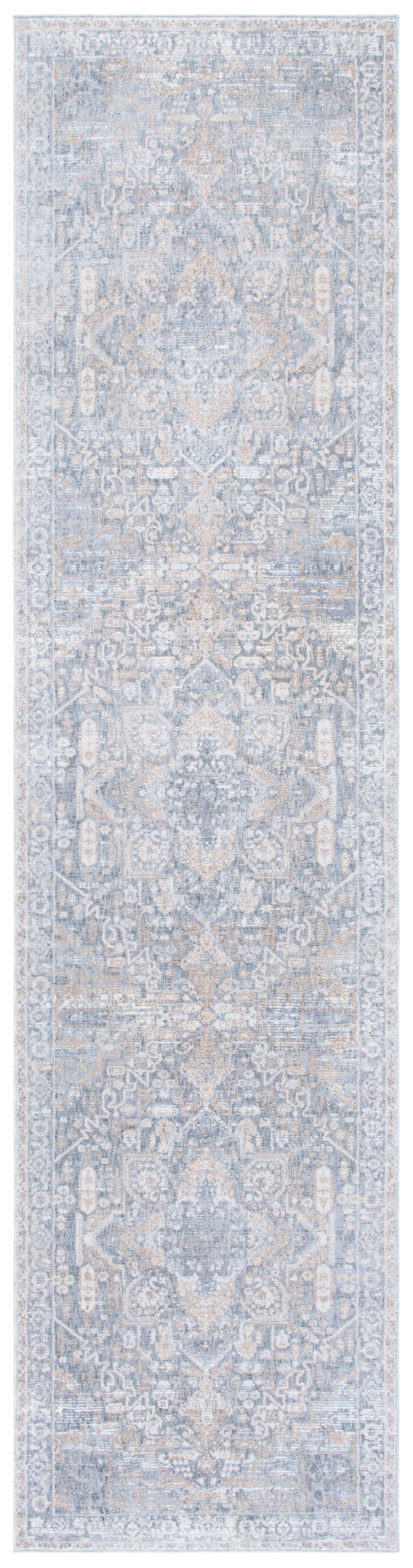 SAFAVIEH Webster Molly Abstract Runner Rug, Grey/Beige, 2'6" x 10 ...