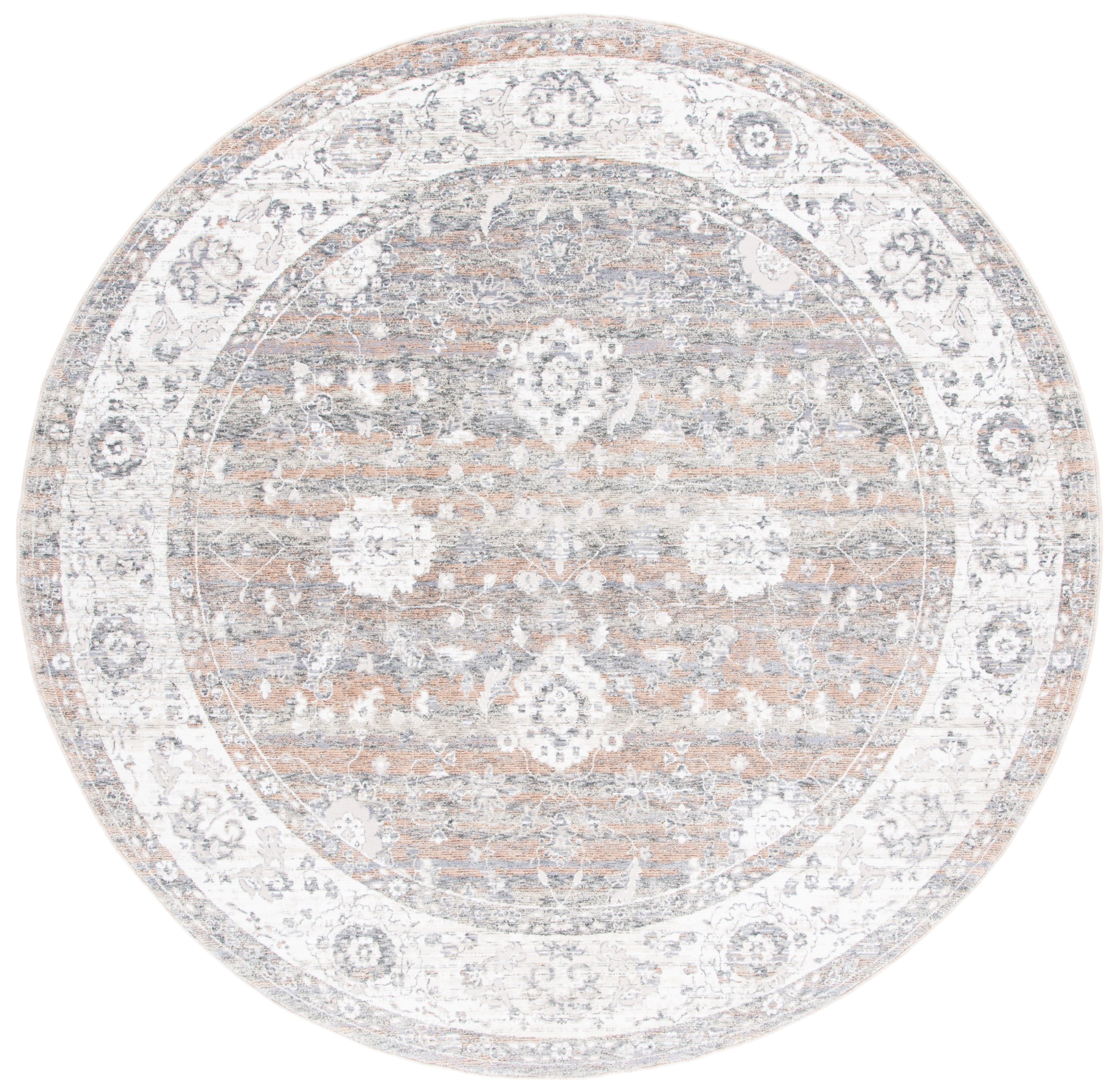 SAFAVIEH Webster Neofit Abstract Area Rug, Grey/Beige, 6'7" x 6'7 ...