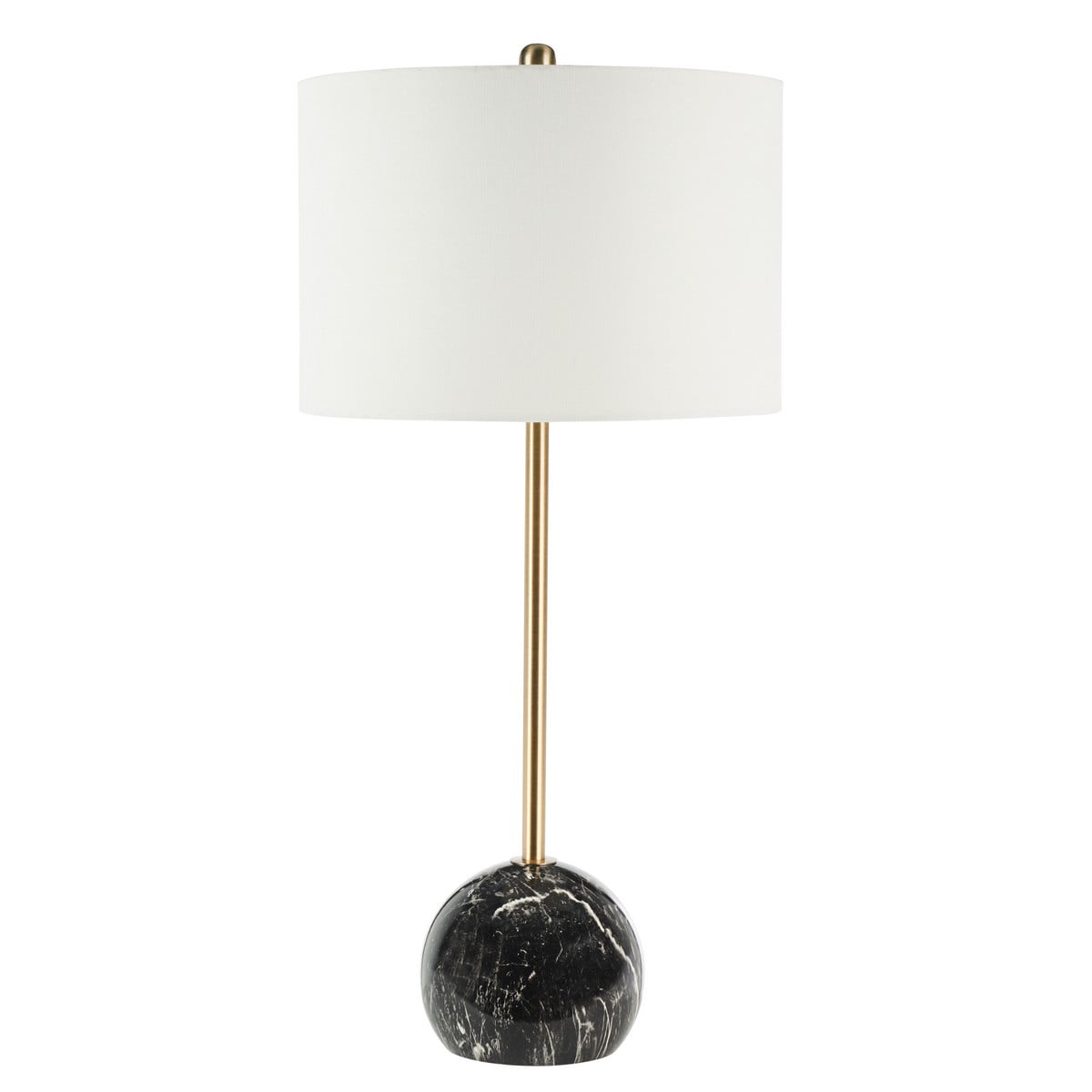 SAFAVIEH Weller 32 in. Modern Contemporary Table Lamp, Black Marble ...