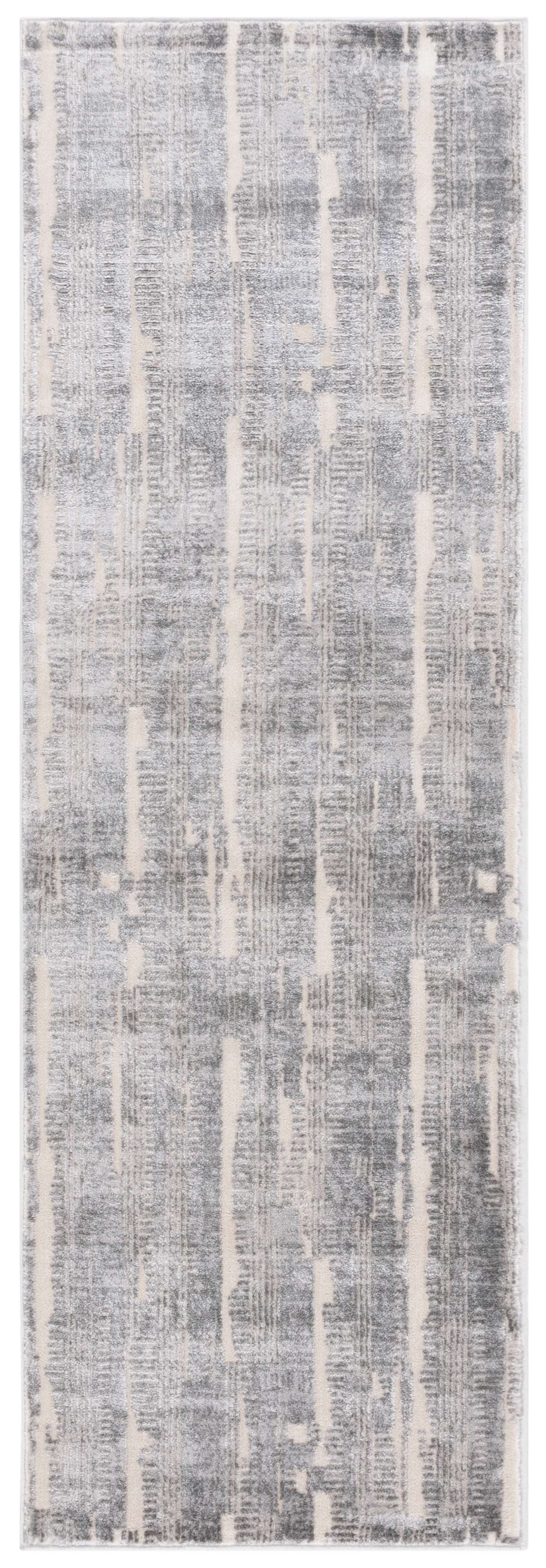SAFAVIEH Whisper Gulden Abstract Runner Rug, Grey/Light Grey, 2'6" x 8 ...