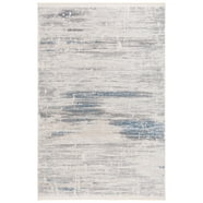 SAFAVIEH Amelia Ian Abstract Area Rug, Ivory/Blue, 9' x 9' Square ...