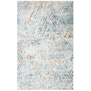 SAFAVIEH Pacific Nick Abstract Area Rug, Dark Grey/Beige, 6'7" x 6'7 ...