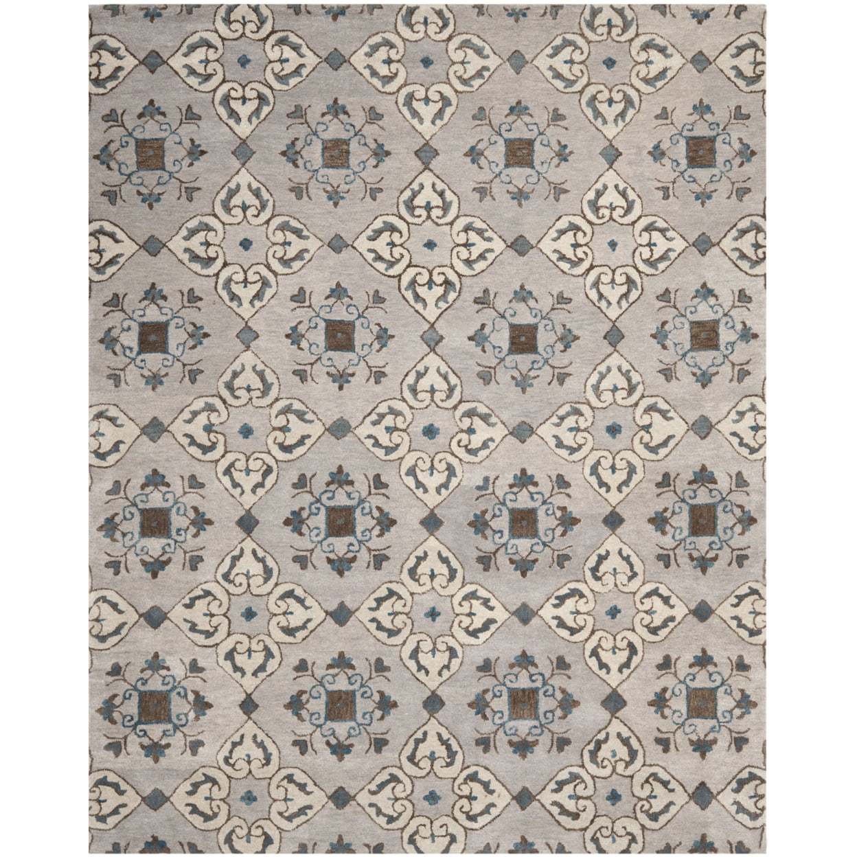 SAFAVIEH Wyndham Coleman Floral Area Rug, Beige/Multi, 8' x 10 ...