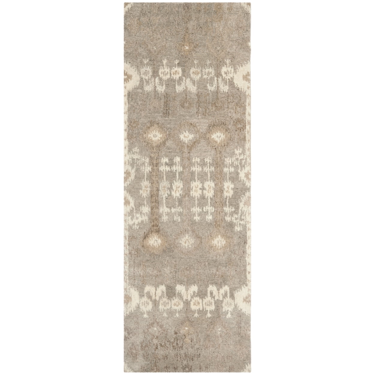 SAFAVIEH Wyndham Deborah Geometric Wool Runner Rug, Natural/Multi, 2'3 ...