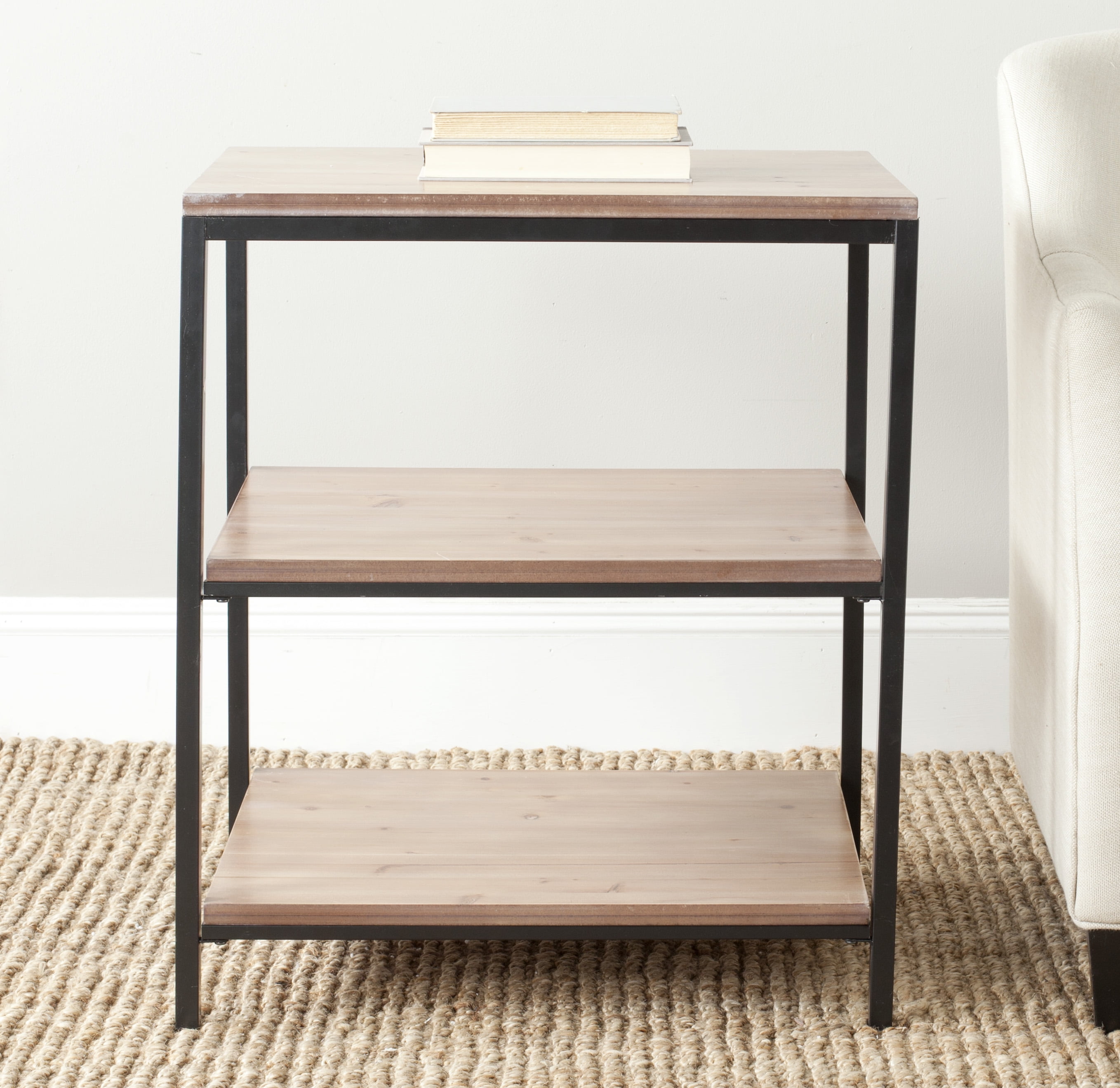 Free Shipping! Safavieh Zeke 3 Tier Shelf Unit Red Maple Solid Wood ...