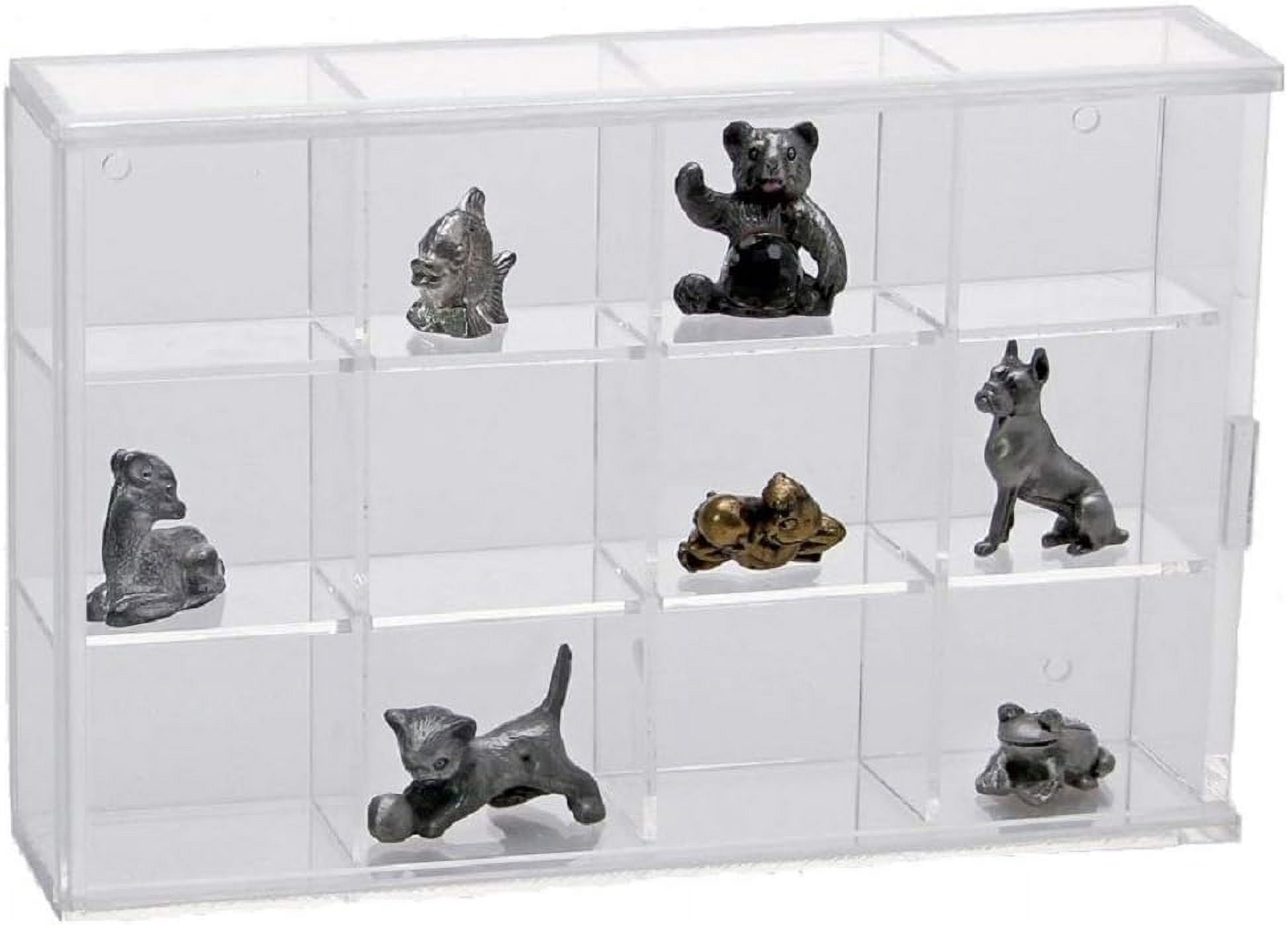 SAFE Rock Display Case-Midi Acrylic Glass Curio w/12 Compartments ...