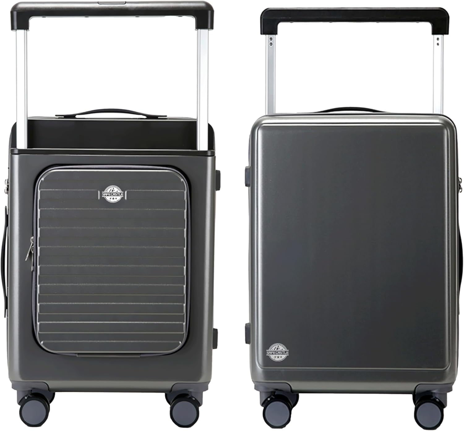 SAFECASTLE 20-Inch PC Hardshell Travel Suitcase with Wide Handle ...