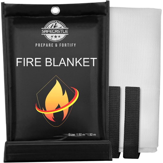 SAFECASTLE Big Size Fire Blanket Emergency Survival Kit 1 Pack 59"x59 ...