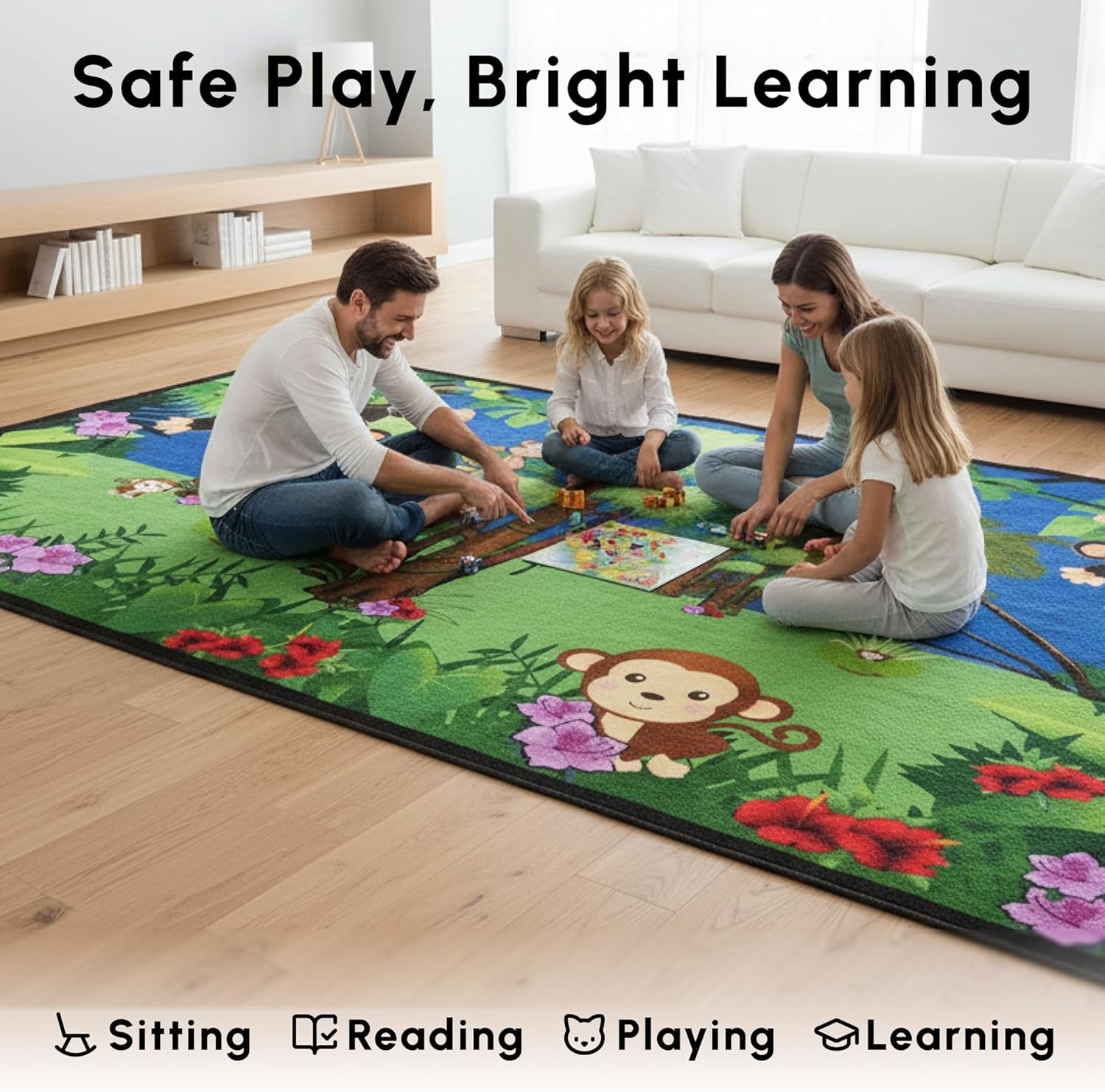 Kids' Monkey Rugs