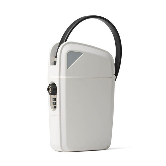 SAFEGO Portable Indoor/Outdoor Lock Box Safe with Key and Combination ...