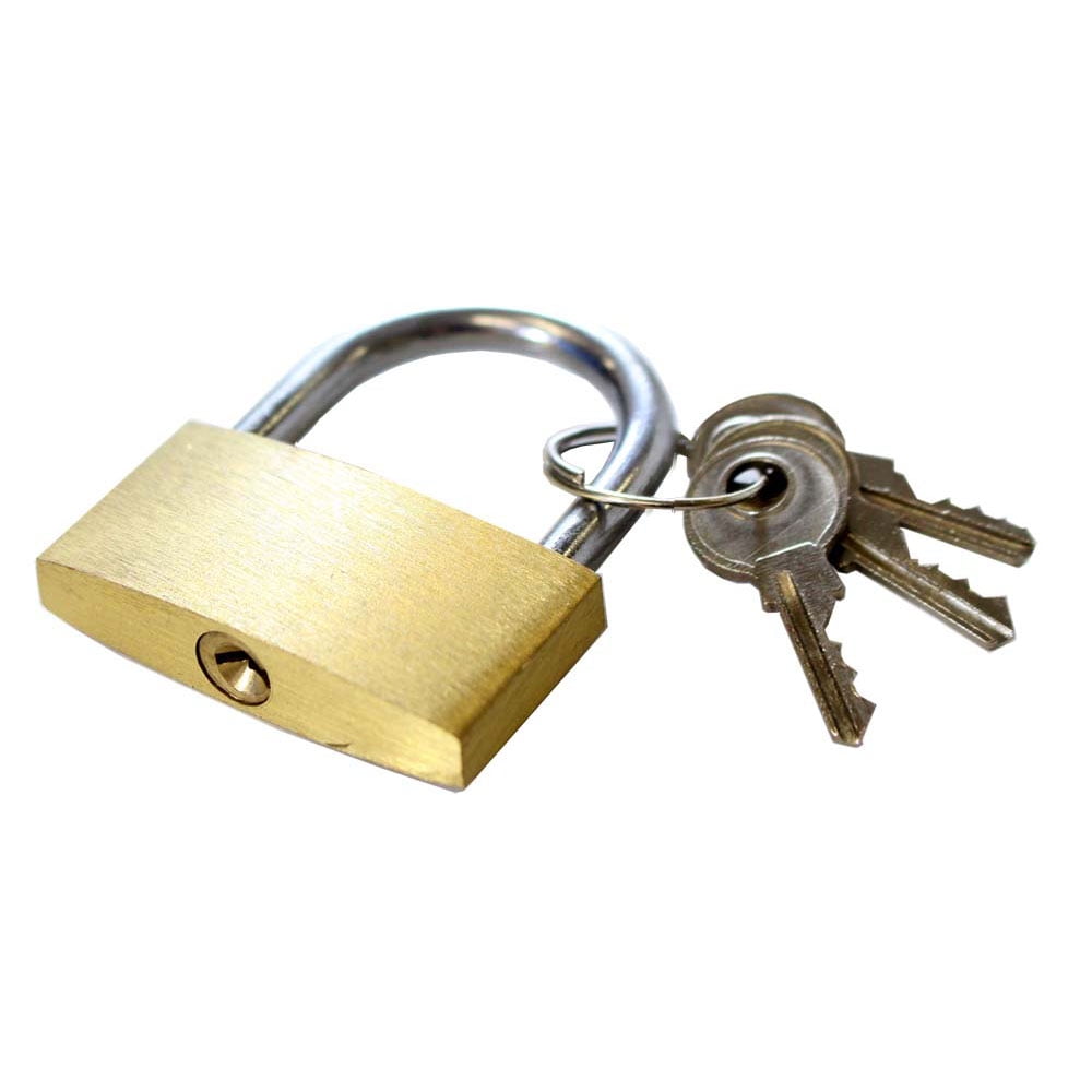 SAFEGUARD (2 Pack) Brass Padlock | Ideal for Cabinets, Tool Boxes ...