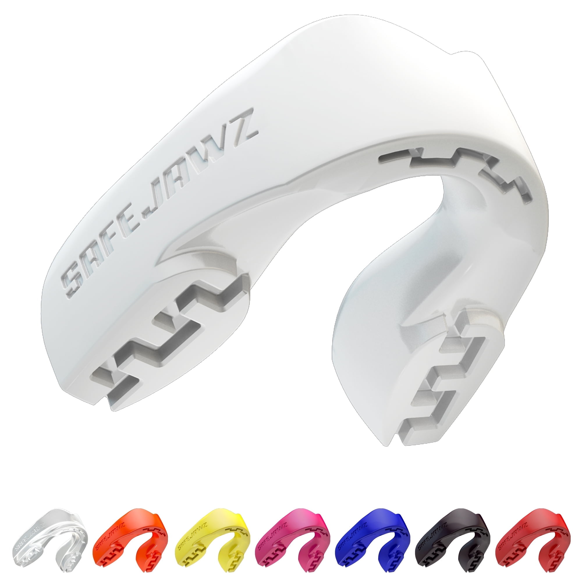 SAFEJAWZ Sports Mouthguard Slim Fit, Adults and Junior Mouth Guard with ...
