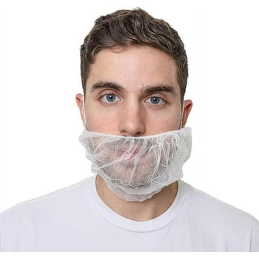 Hair Net and Beard Net | 100 Pack, White | Disposable Protective ...