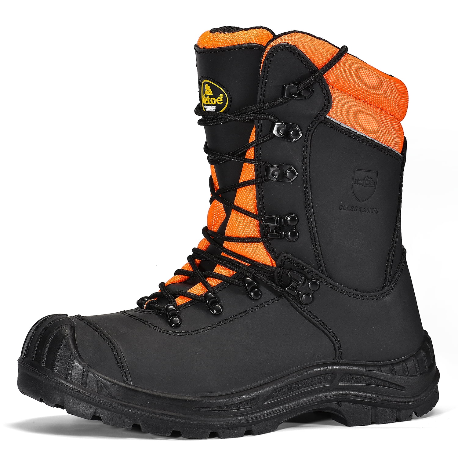 SAFETOE Class 1 Ultra Cow Leather Chainsaw Work Boots - Protective ...
