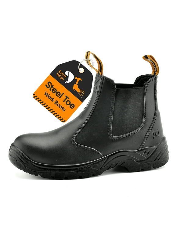 Wide Steel Toe Boots