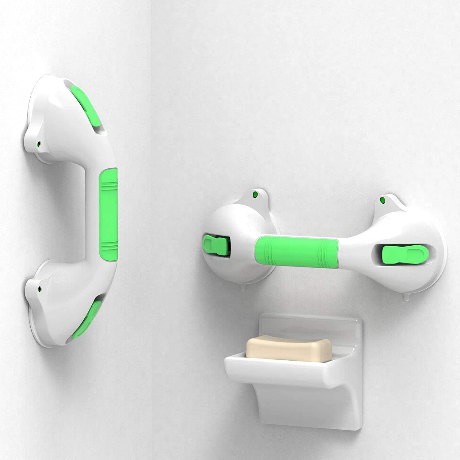 SAFETY+BEAUTY 12'' Suction Bath Safety Grab Bar with Indicators ...