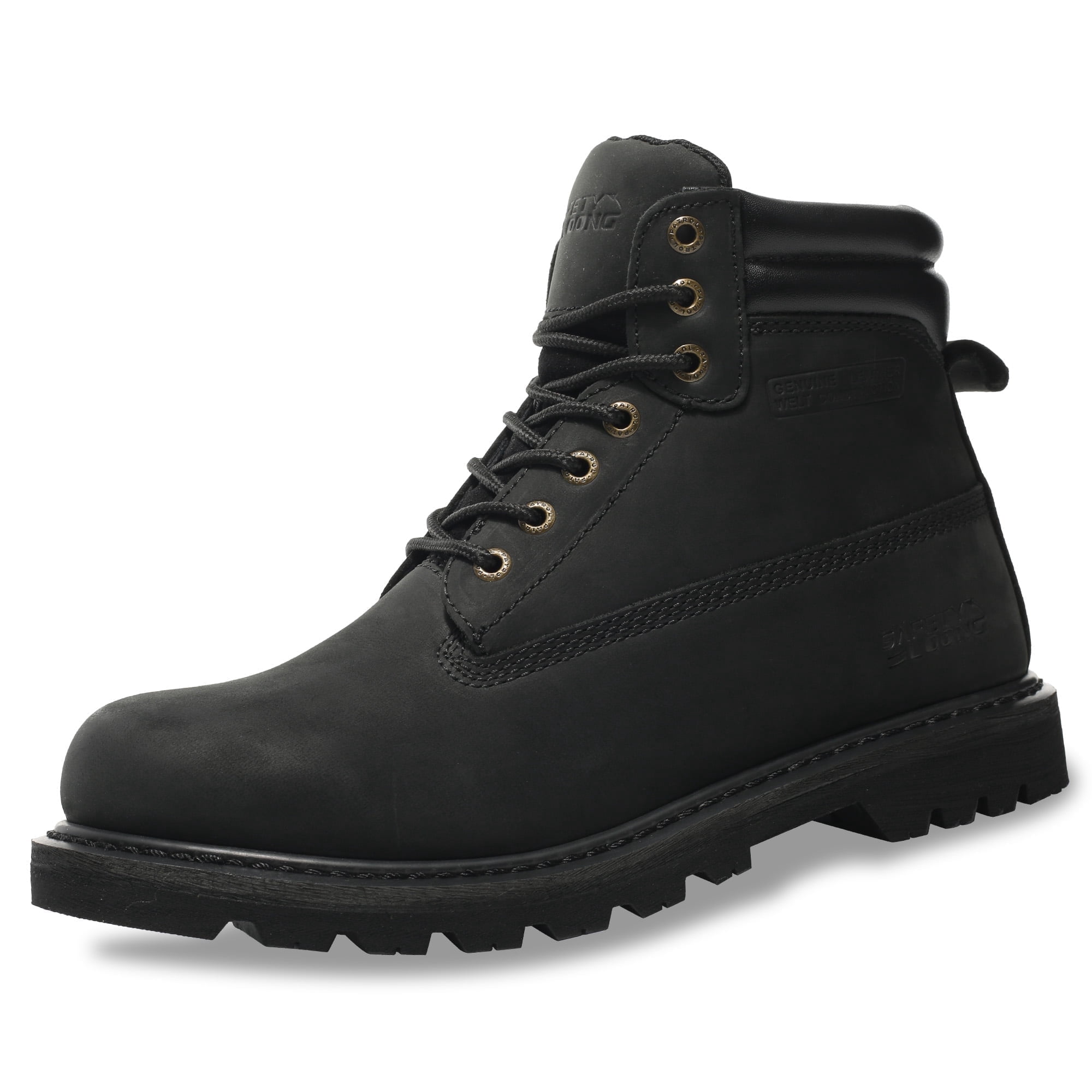 SAFETY LOONG Work Boots for Men Soft Toe Non Slip Rubber Sole ...