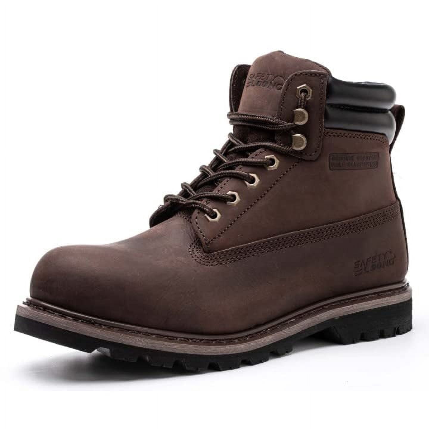 SAFETY LOONG Work Boots for Men Soft Toe Non Slip Rubber Sole ...