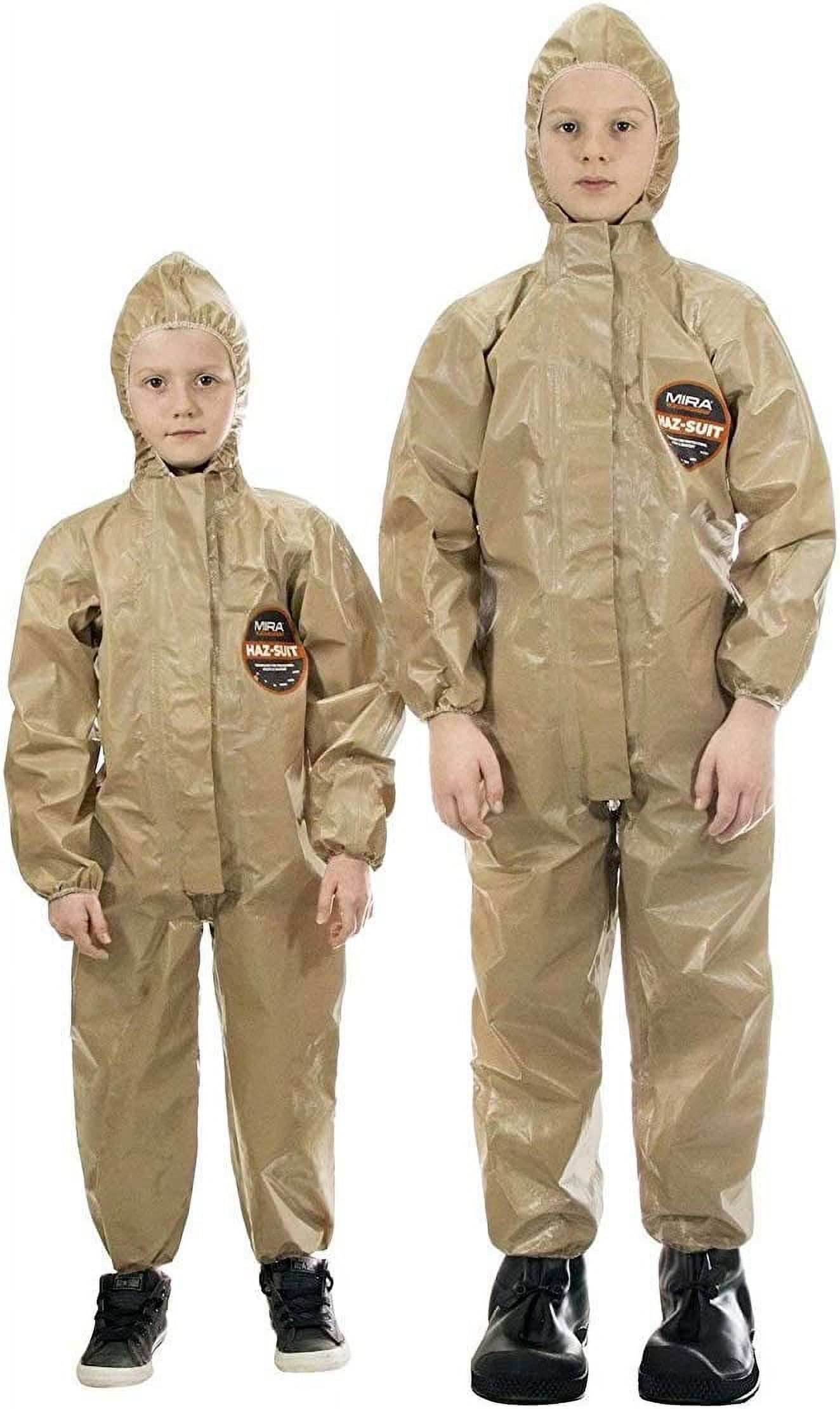 SAFETY Suit Disposable Protective Coverall with Hood and Elastic Cuff ...