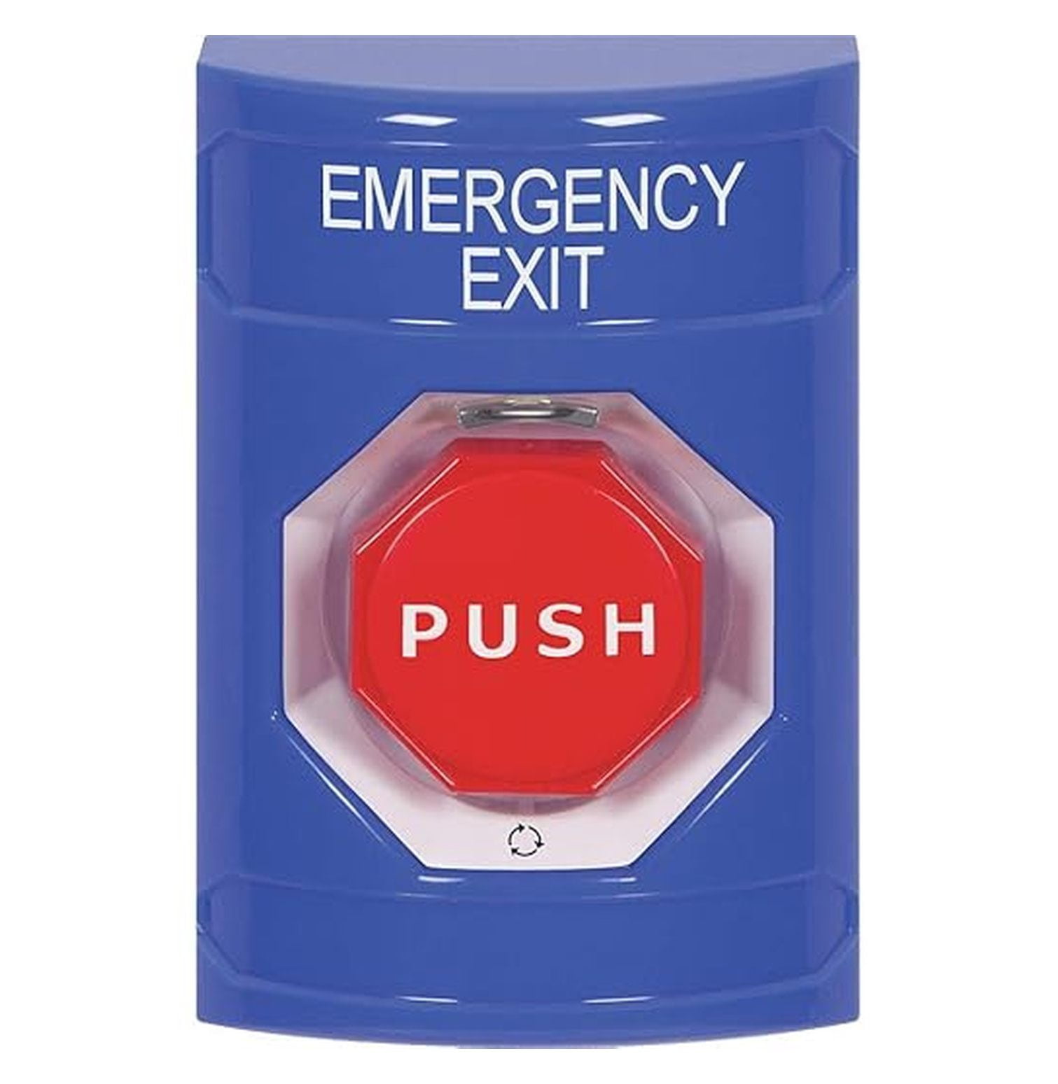 SAFETY TECHNOLOGY INTERNATIONAL Emergency Exit Push Button,Blue,SPDT ...
