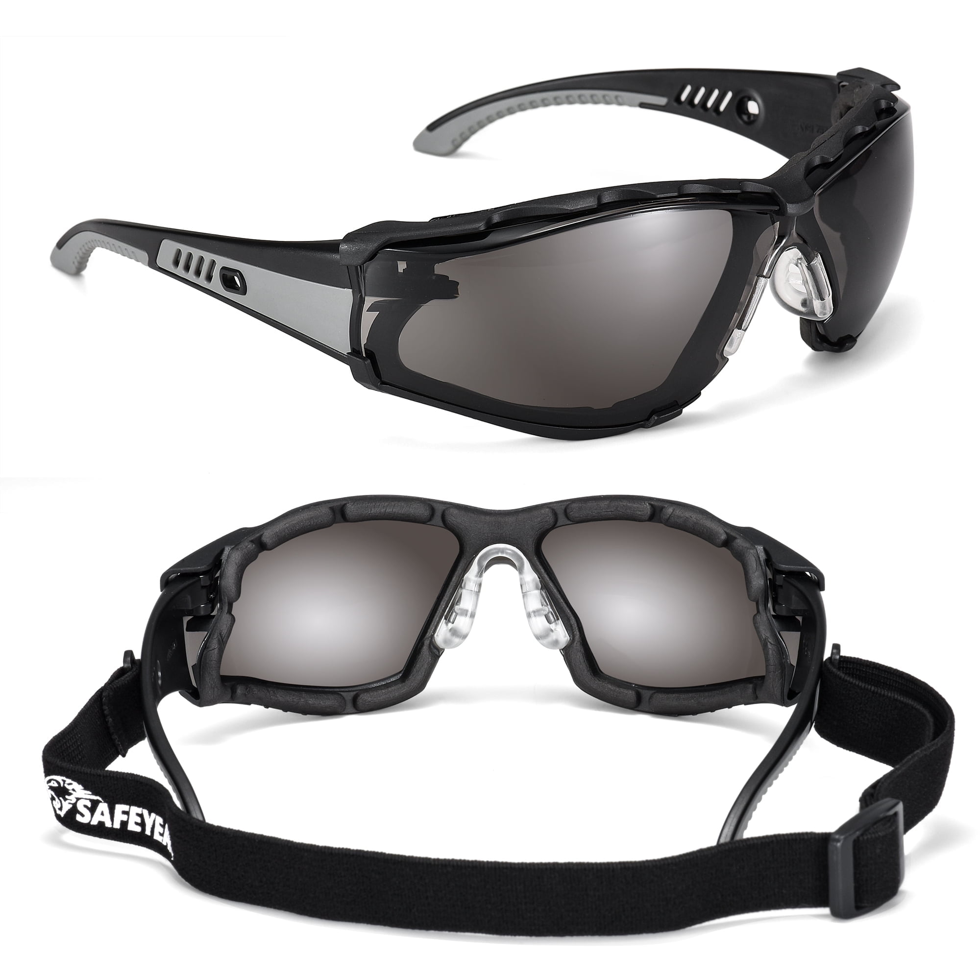 SAFEYEAR Anti Fog Tinted Safety Glasses For Work,With Scratch Resistant ...