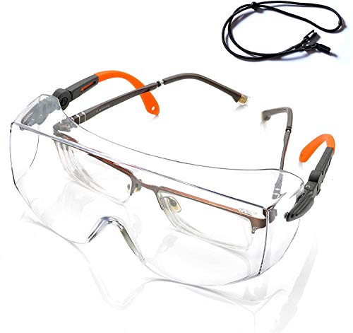 SAFEYEAR Safety Glasses For Womem & Men Over Eyeglasses Anti Fog ...