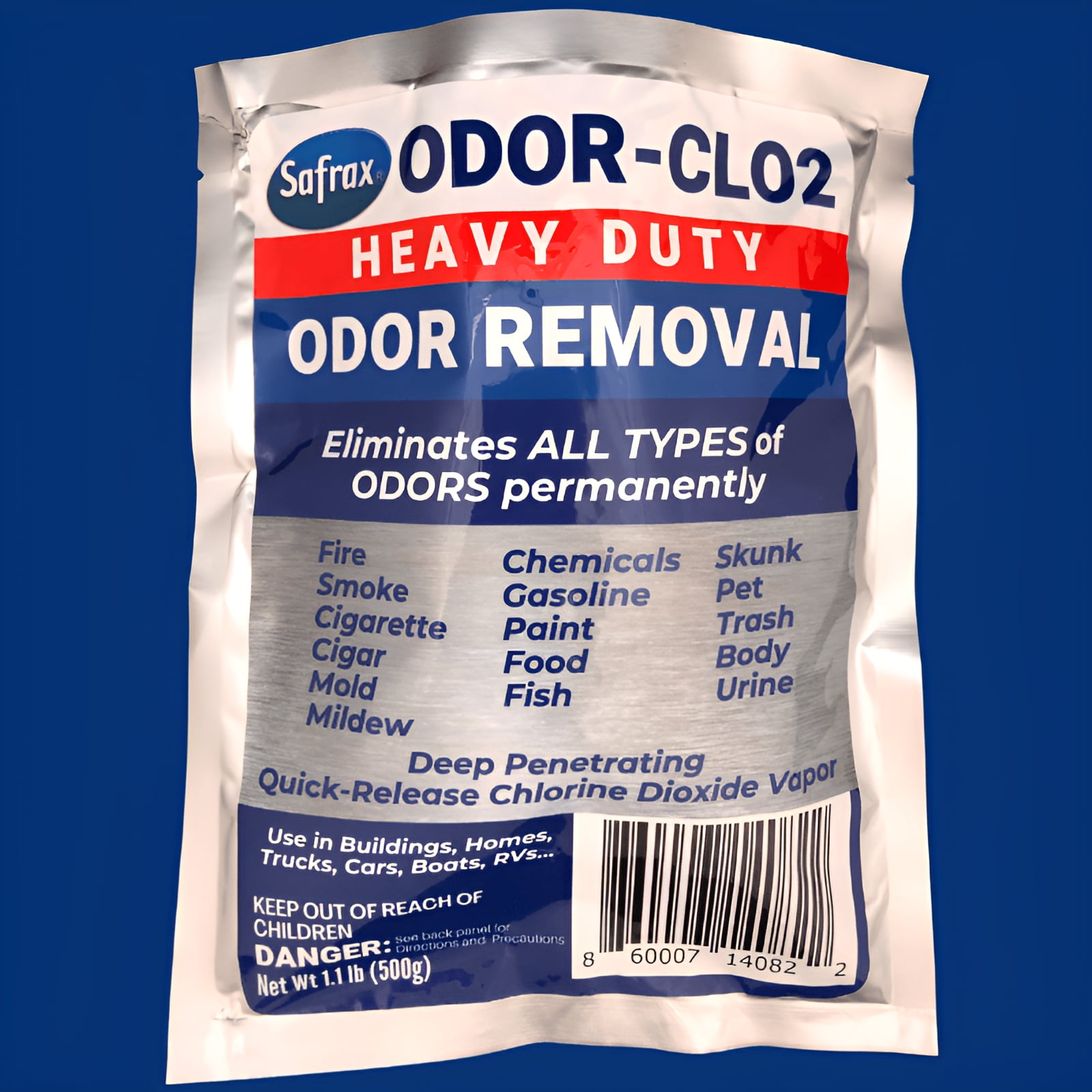 SAFRAX Chlorine Dioxide CLO2 Cleaning Tablets - Odor Eliminator ...